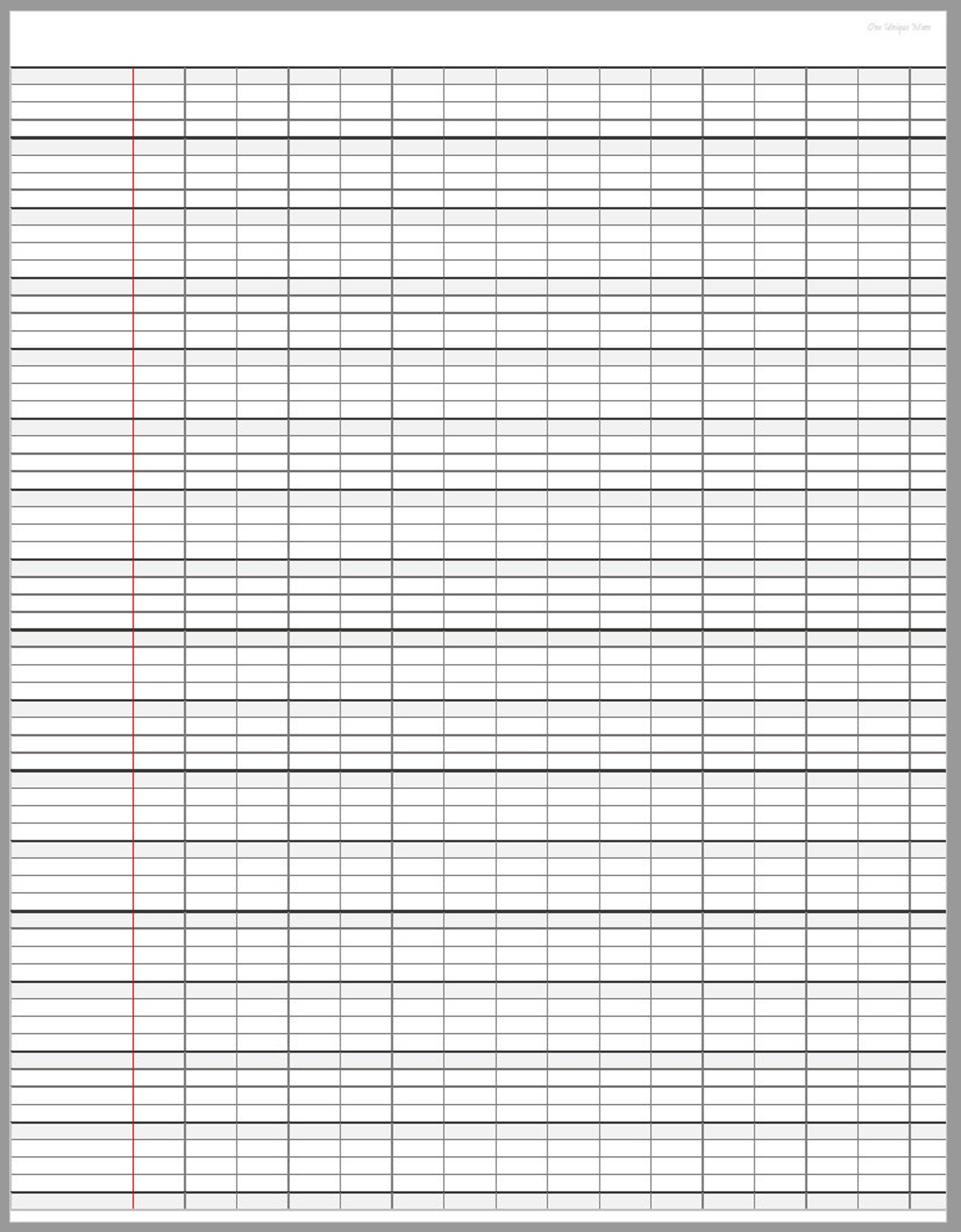 Modified French Ruled Paper (seyes Ruled) With Shading - Etsy