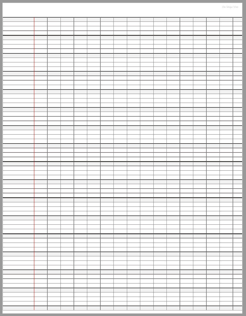 Modified French Ruled Paper (seyes Ruled) With Shading - Etsy