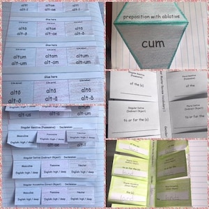 Henle Latin First Year Interactive Notebook Part 1 (challenge A Aligned ...