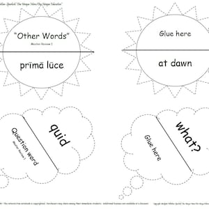 Henle Latin First Year Interactive Notebook Part 1 (challenge A Aligned ...