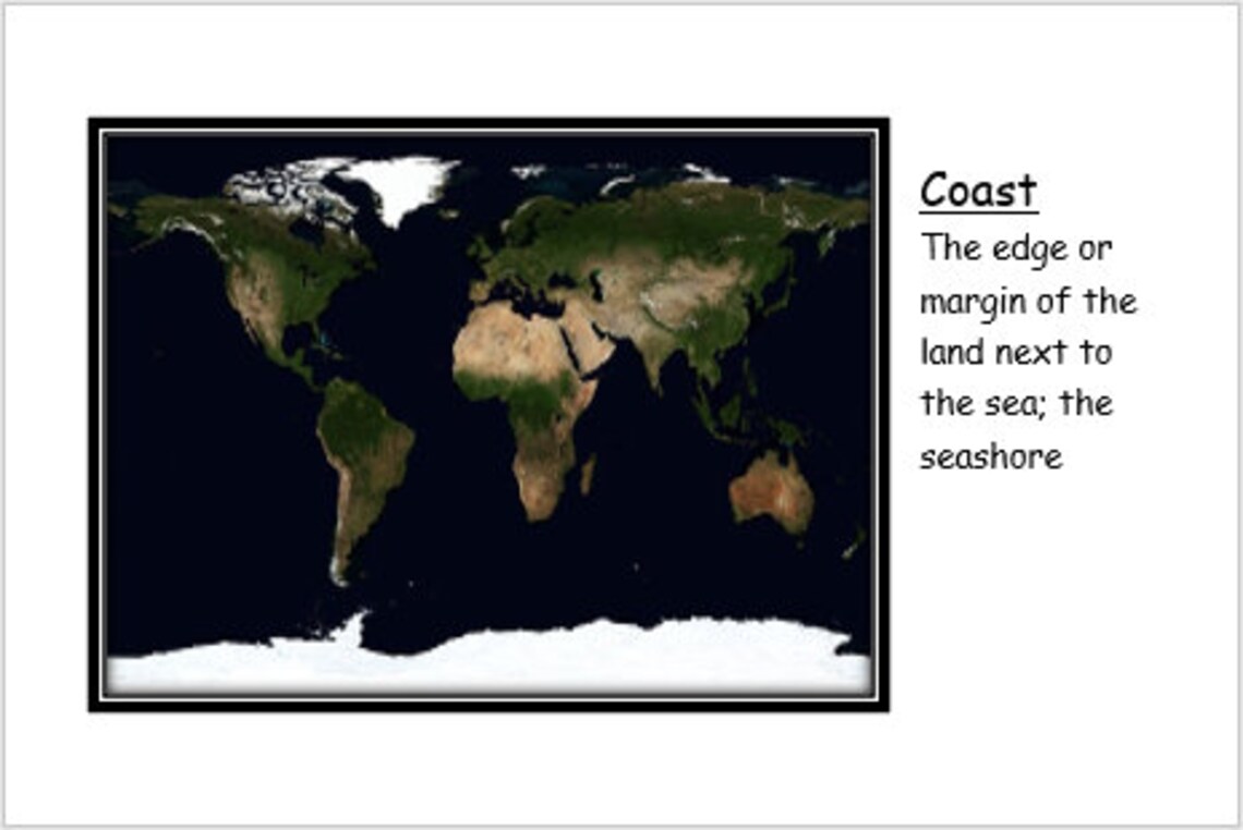 168 Geography and Landform Printable 3.5 X 5 Index Cards - Etsy