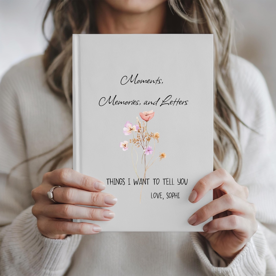 Moments Memories and Letters Book, Personalized Memory Journal for ...