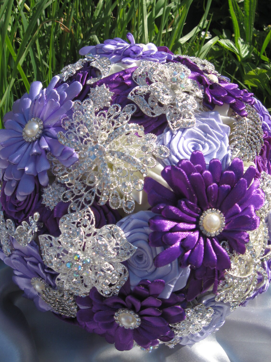 Full Price Purple and Lilac Brooch Bouquetweddingbroach - Etsy