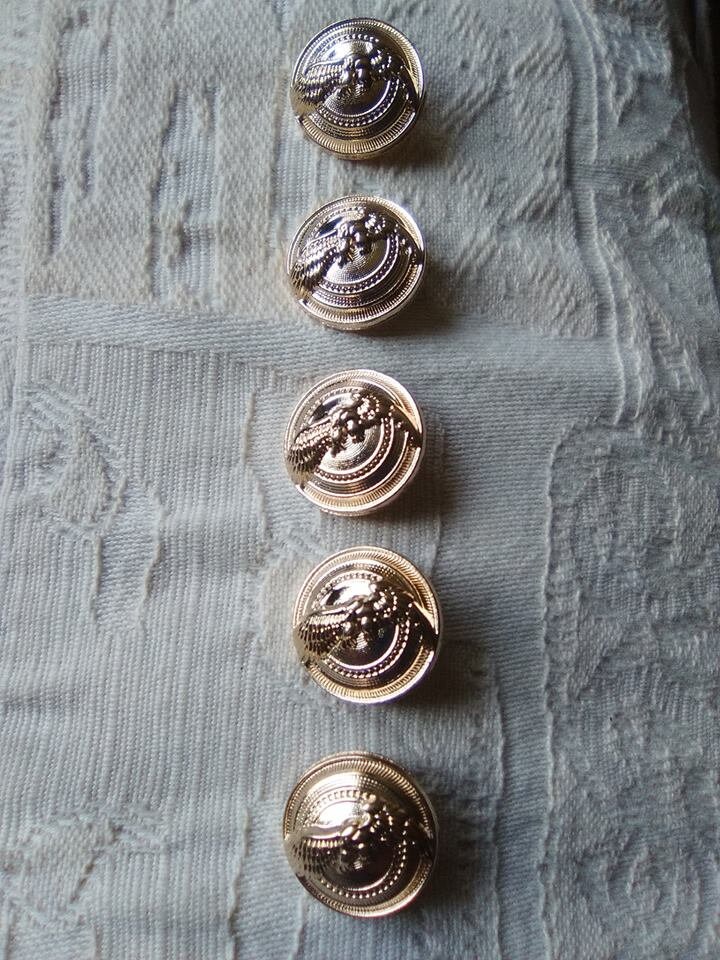 Gold Buttons Eagle Design, Metal X 5, 20mm,craft,dressmaking,notions ...