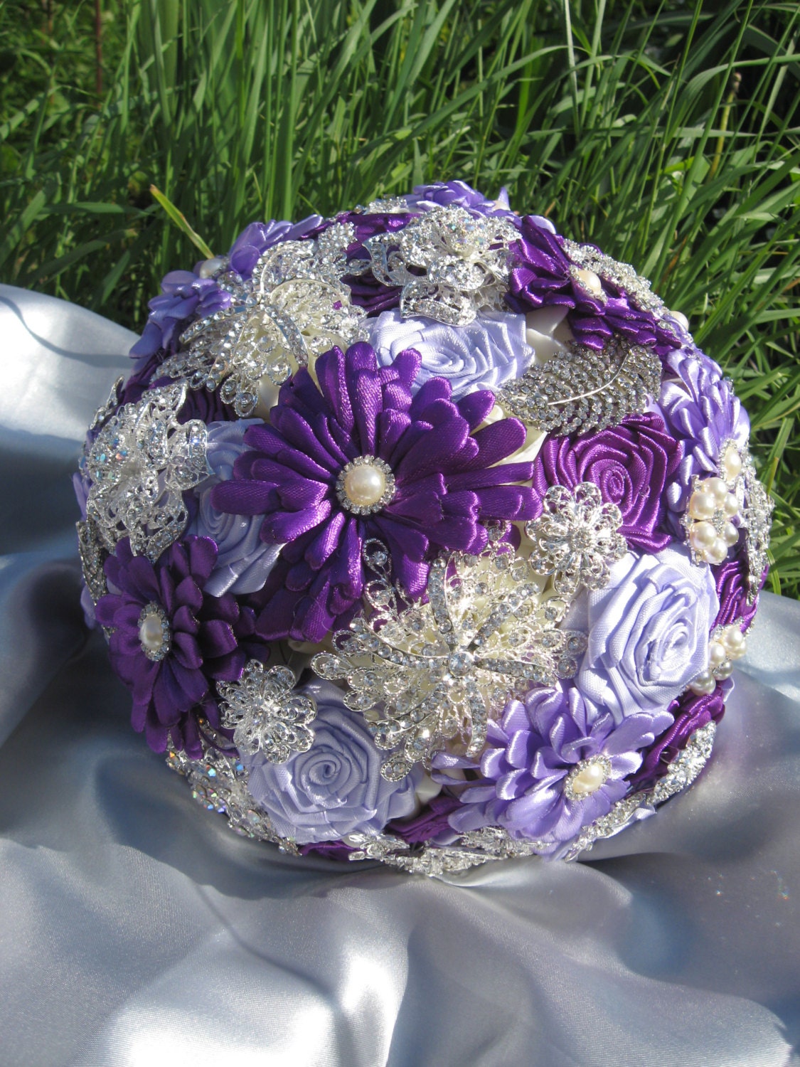 Full Price Purple and Lilac Brooch Bouquetweddingbroach - Etsy