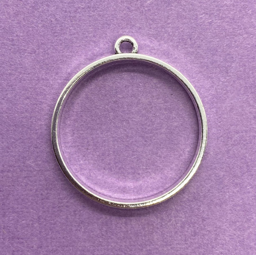 Circular Shaped Bezel, Open Back Style, Pendant, Jewelry Supplies ...