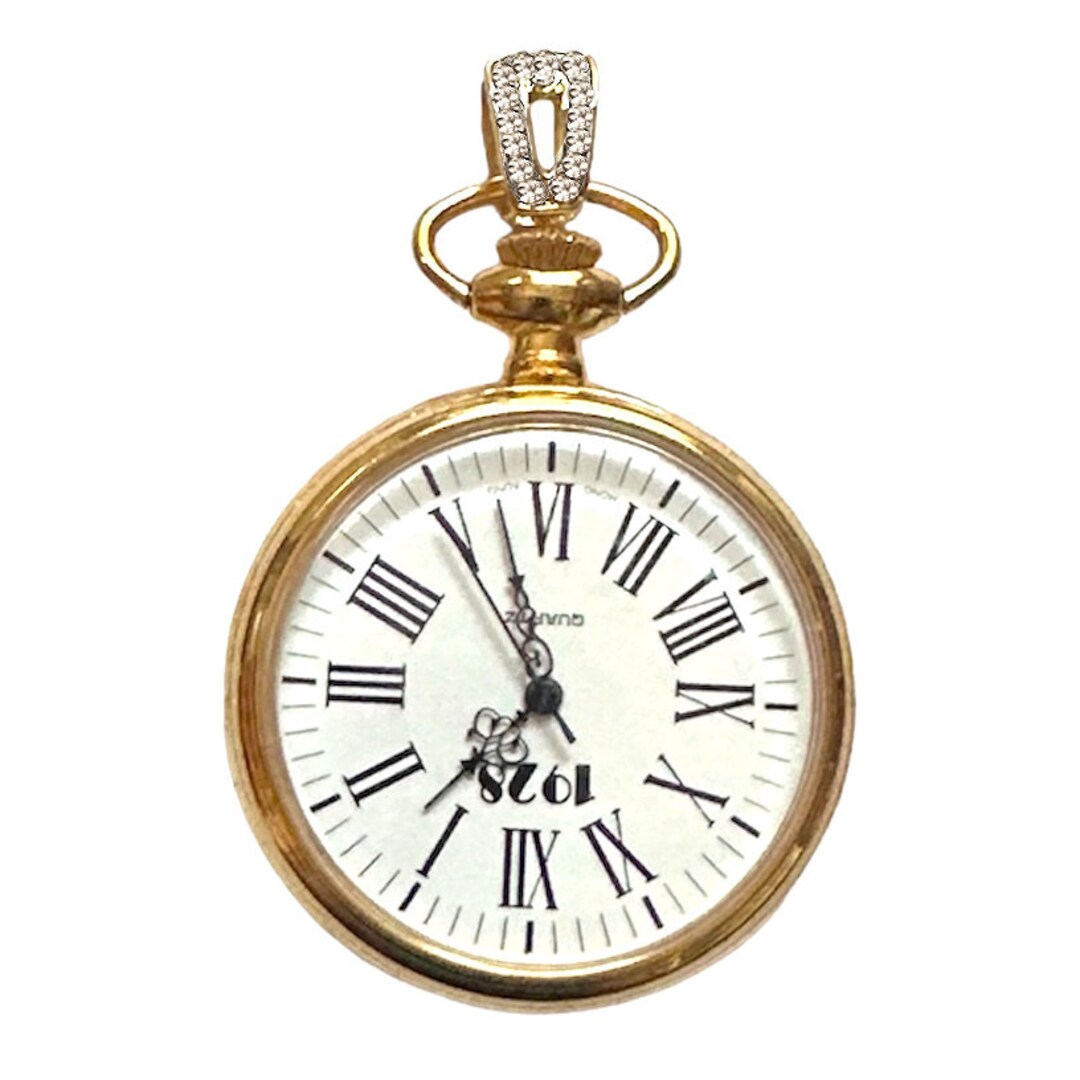 Vintage Pocket Watch Style Pendant, 1928 Jewelry Co Watches, Just Needs ...