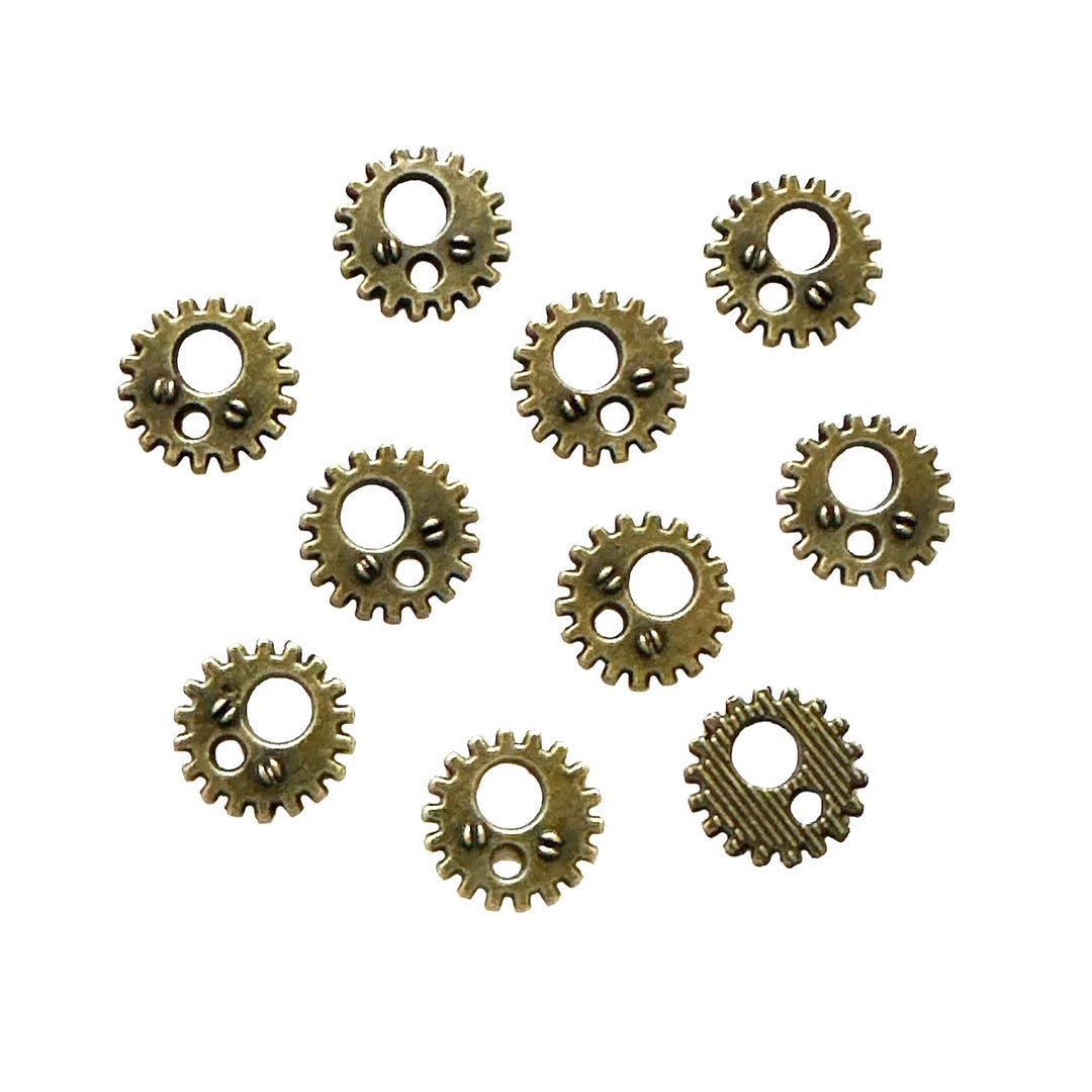Steampunk Reversible Clock Gears, or Watch Cogs, Cast Zinc With a ...