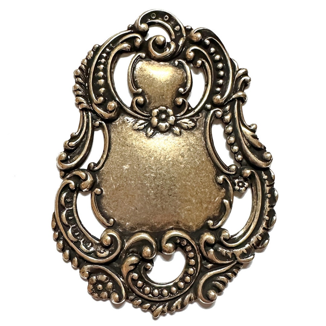 Victorian Luggage Tag, Brass Ox, Brass Stamping, Made in US, Luggage ...