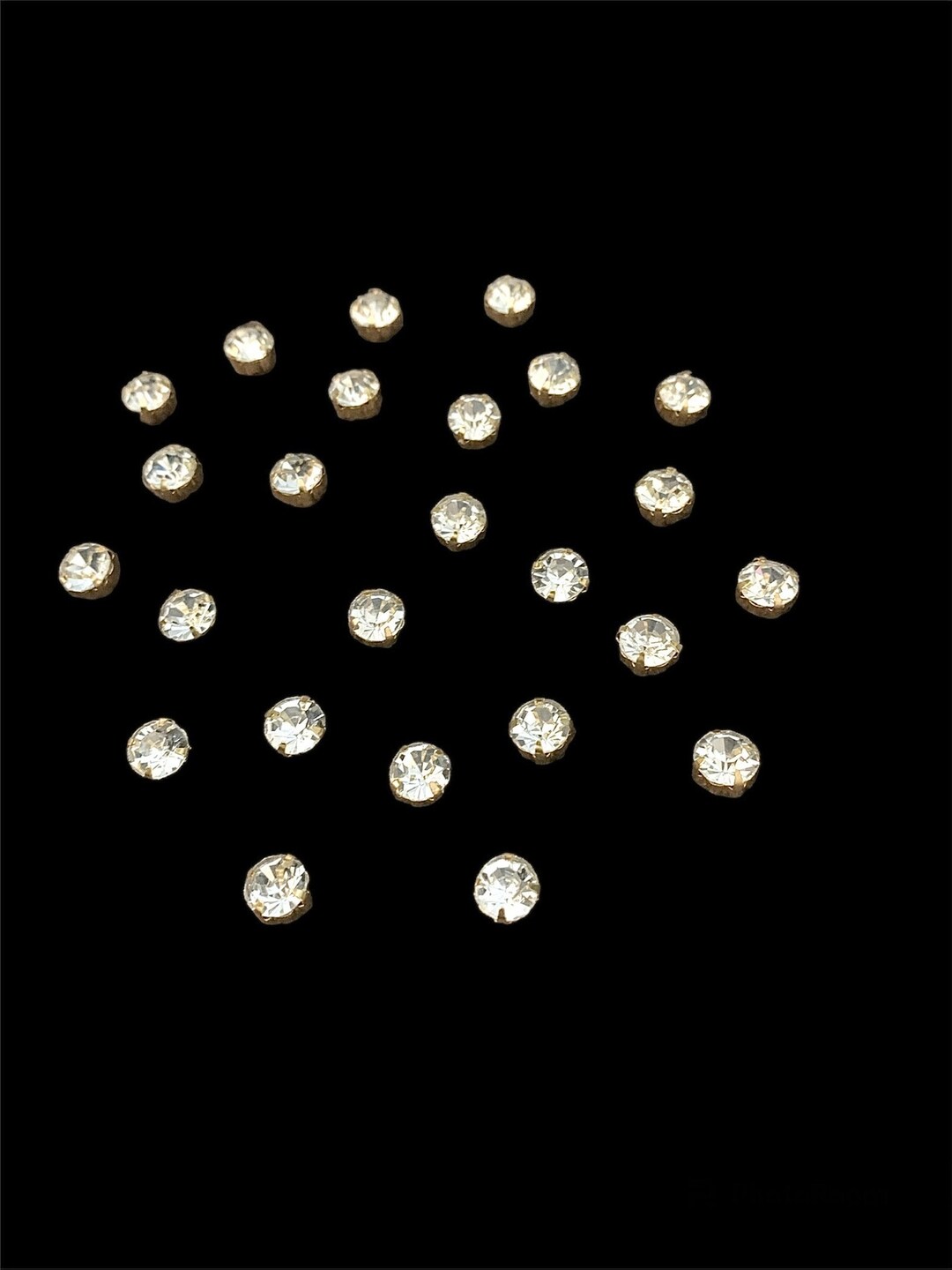 Crystal Gold Rose Montees, 25 Pieces, Rose Montees, Glass Stones ...
