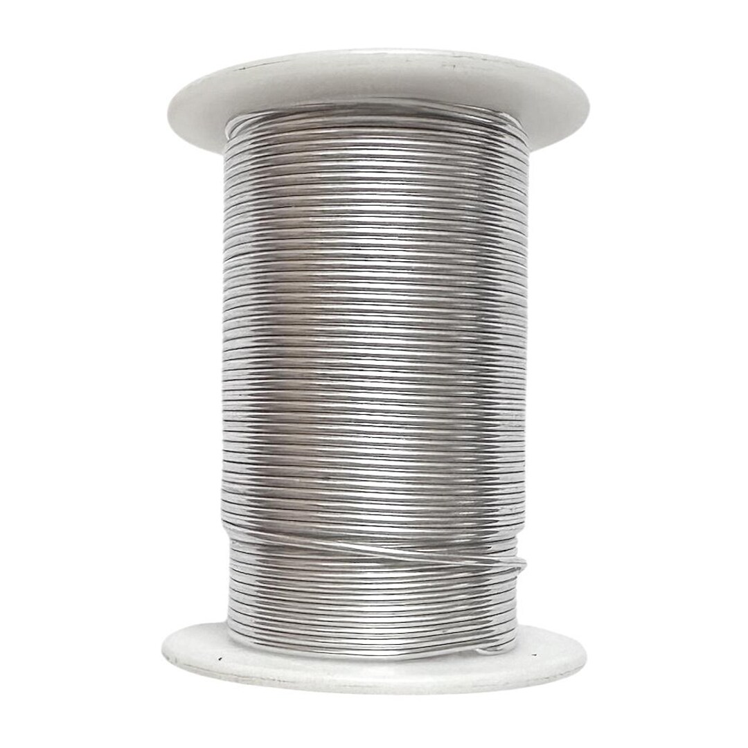 Silver Craft Wire, 18 Gauge, 10 Yards, Tarnish Resistant, Crafting Wire ...