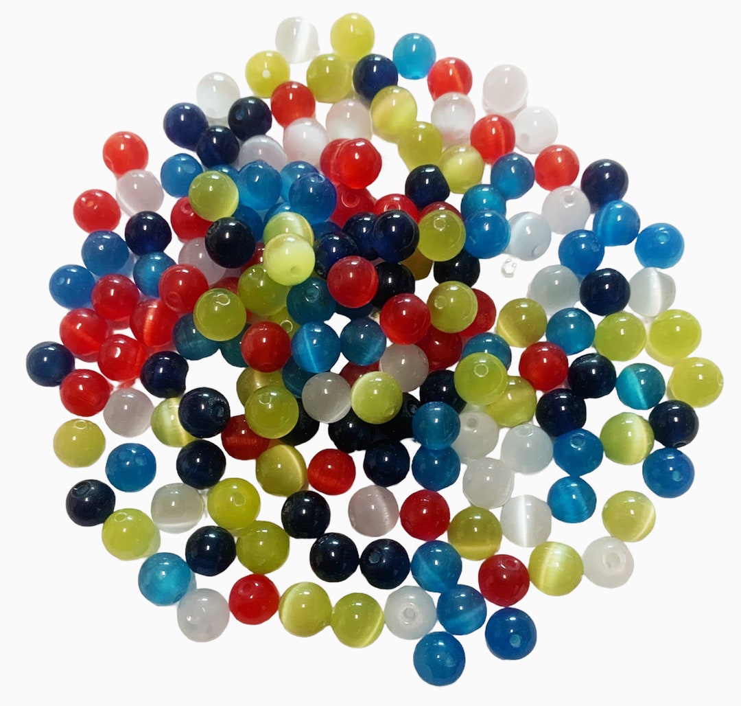 Stone Cat Eye Bead Mix, Assorted Colors, 8mm. 4 Ounces, Item04799 - Etsy