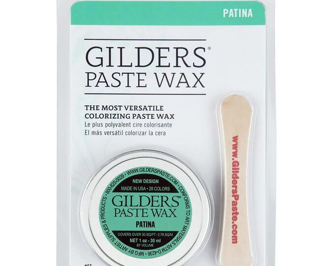 Gilders Paste Wax, Patina Color, 1 Ounce, Colorizing Paste Wax, B'sue ...