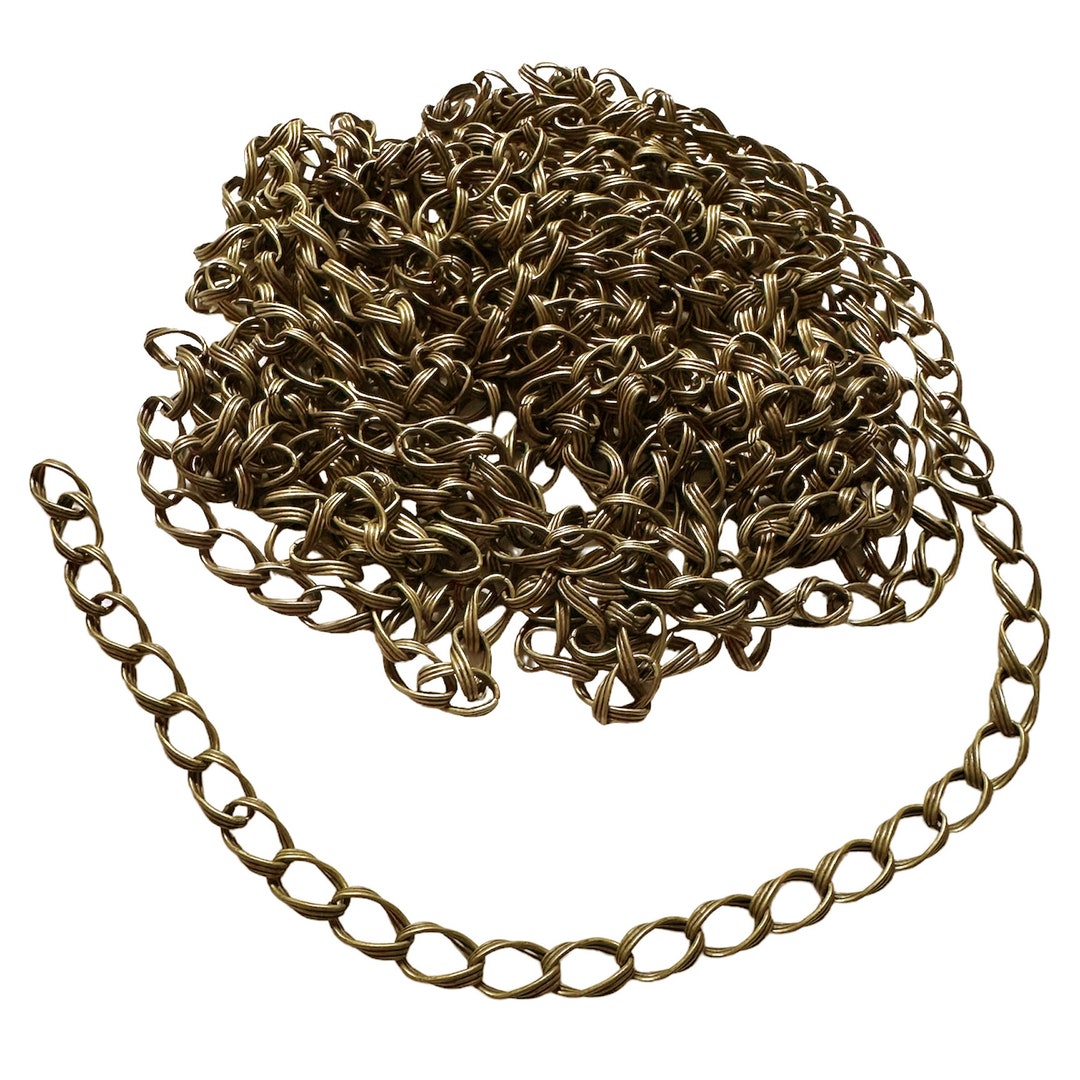 Vintage Unplated Brass Chain, 13 Continuous Feet, Jewelry Making ...