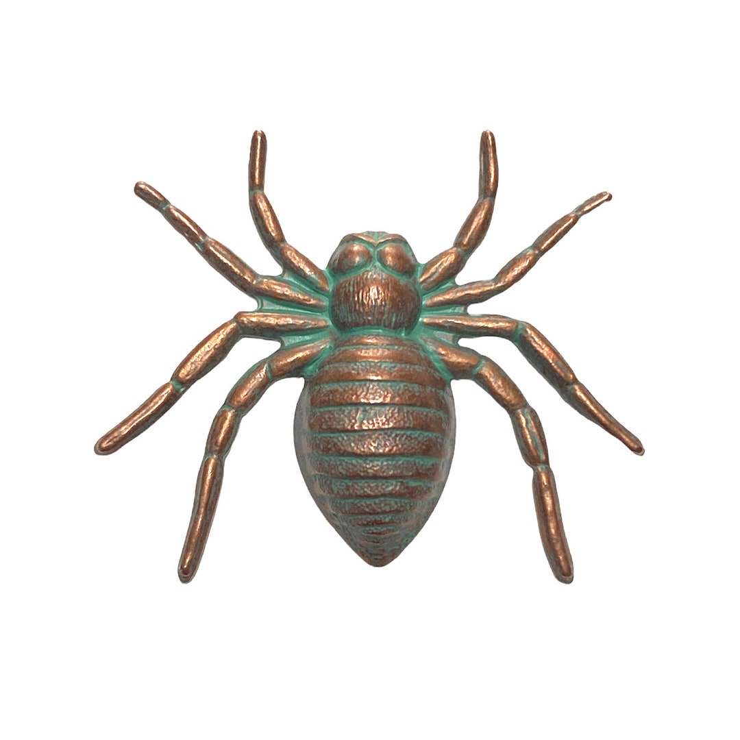 Spider Stamping Brass Spider Jewelry Making Aqu7a Copper Patina Made In The Usa Bsue