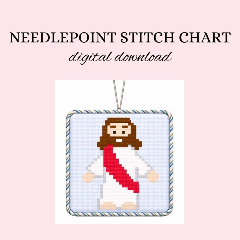 Jesus Needlepoint Chart - Etsy