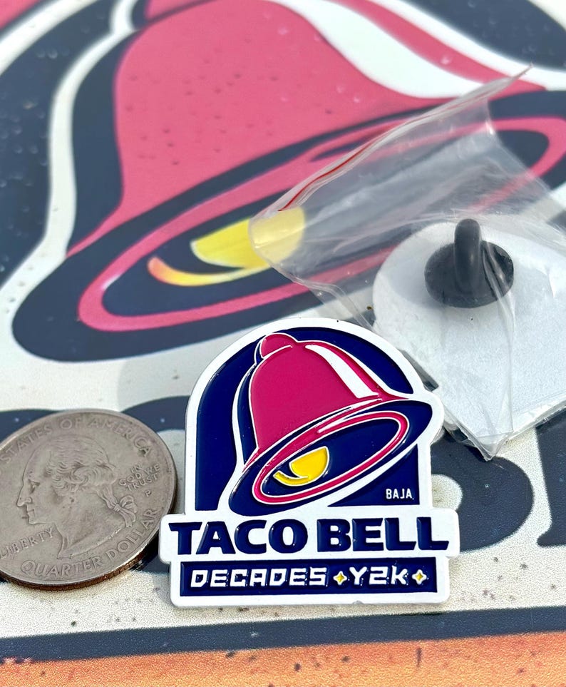 Taco Bell Decades Hat Pins | Fast Food Collectible Pins, 19 Styles *see ...