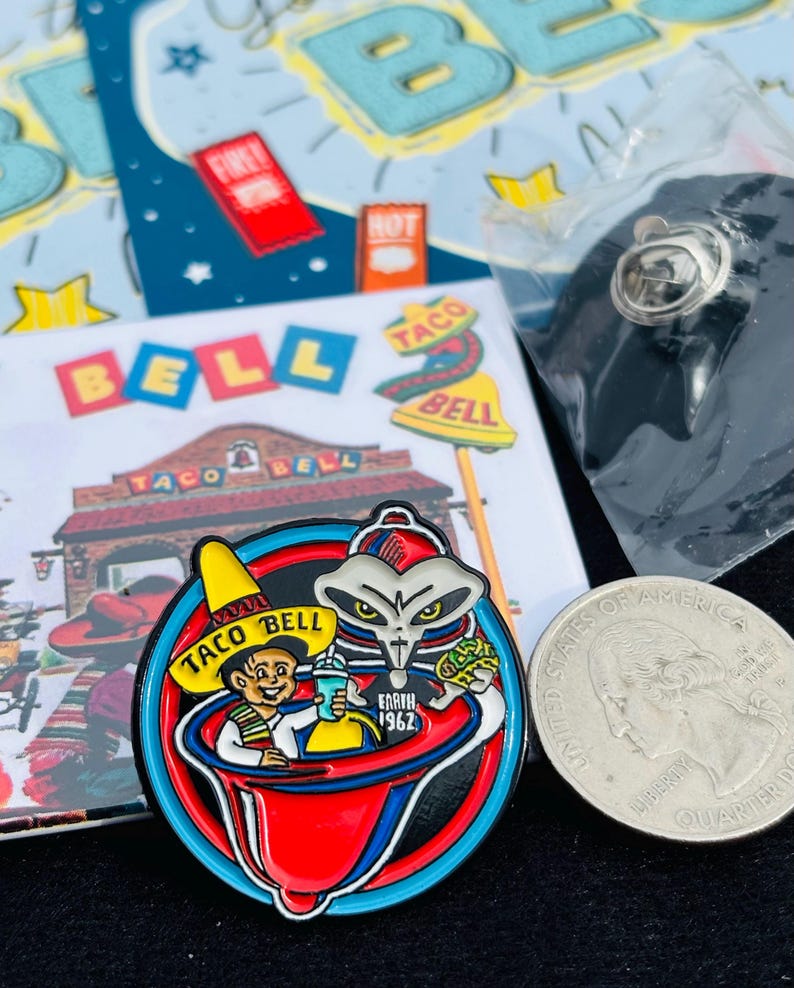 Taco Bell Decades Hat Pins | Fast Food Collectible Pins, 19 Styles *see ...