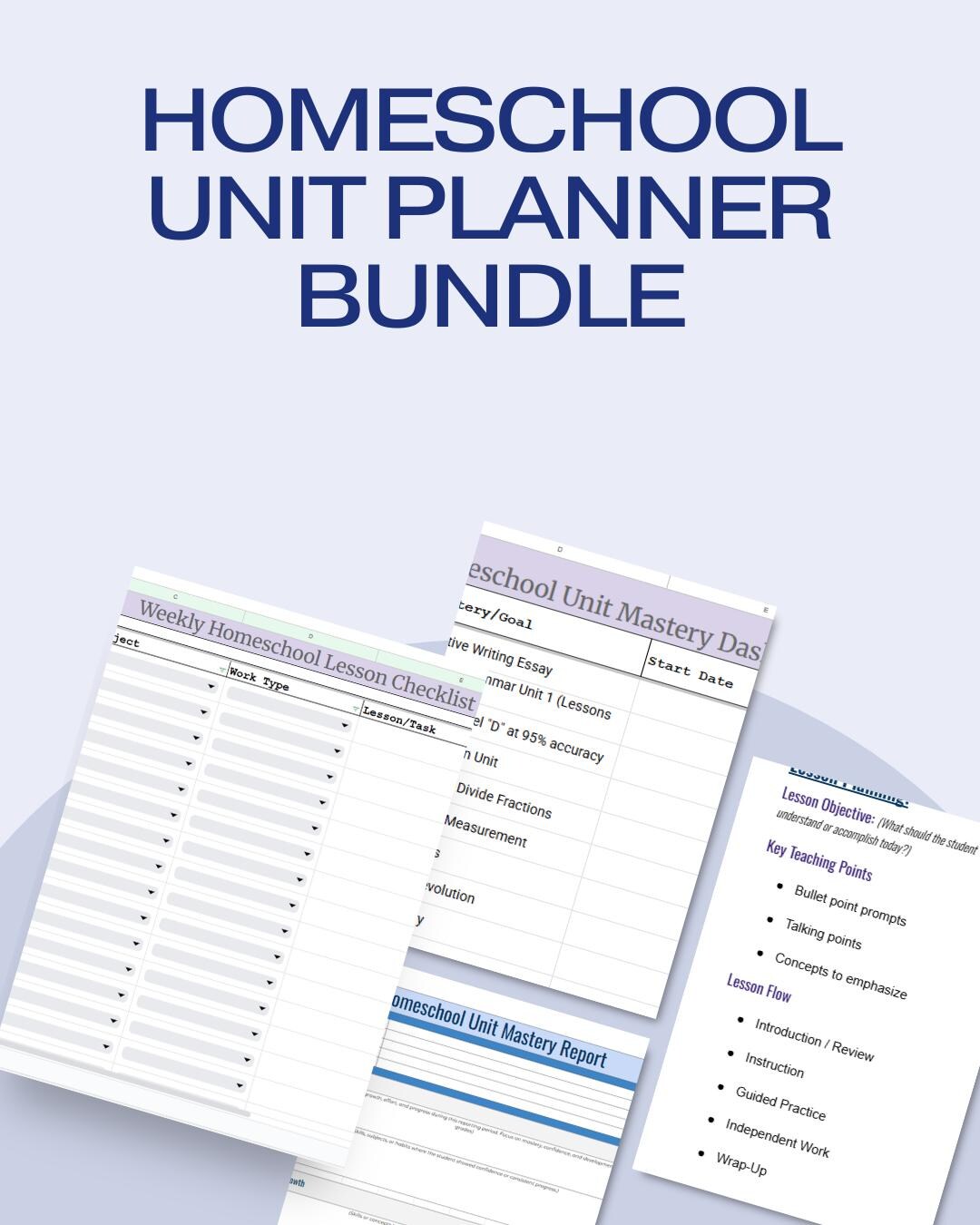 Homeschool Unit Planning & Mastery Bundle - Etsy
