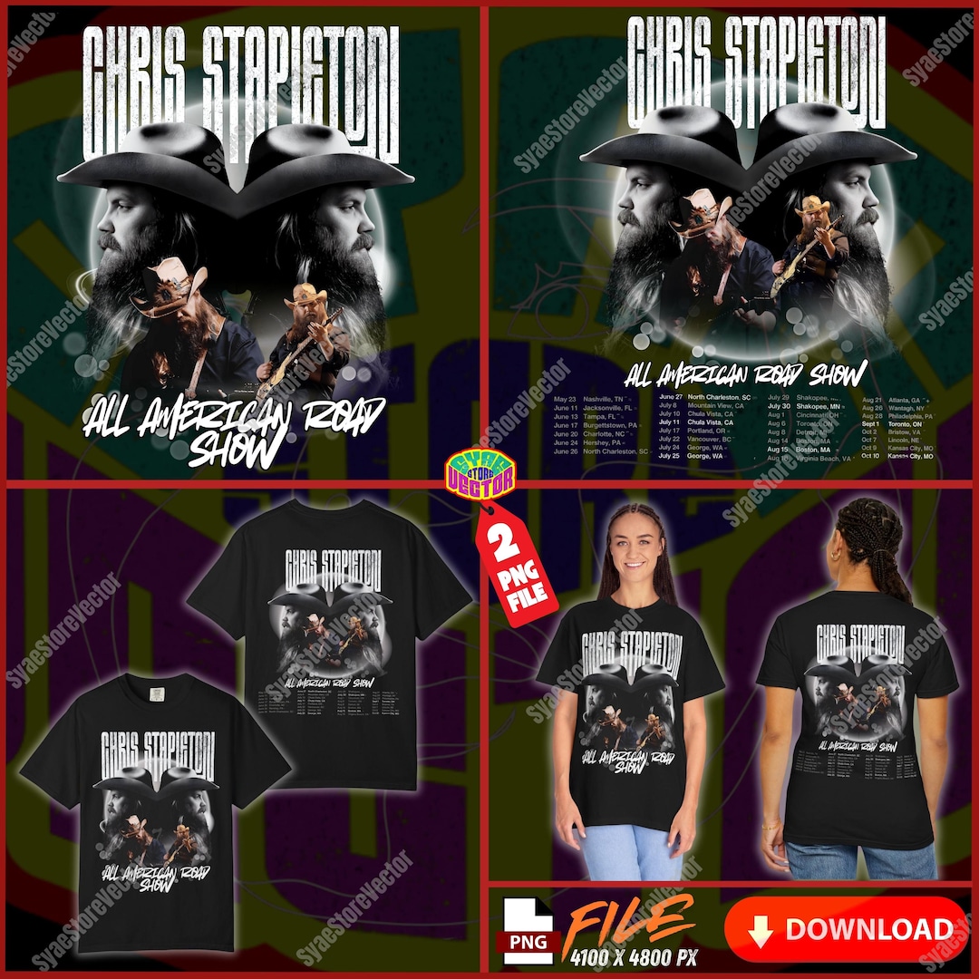 Chris Stapleton Tour 2026 PNG, Concert Digital File (4100x4800 Px) - Etsy