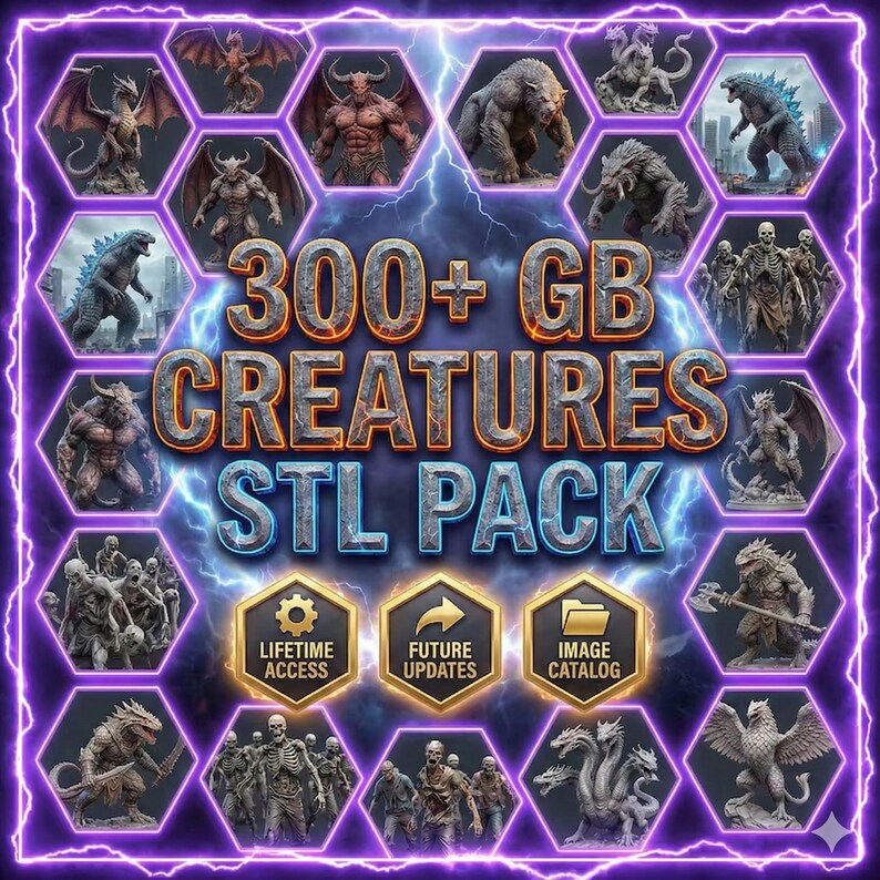 500TB+ STL Mega Bundle Pack, Millions of STL Files, All-in-one 3D ...