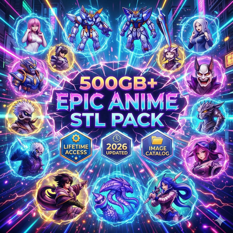 500TB+ STL Mega Bundle Pack, Millions of STL Files, All-in-one 3D ...