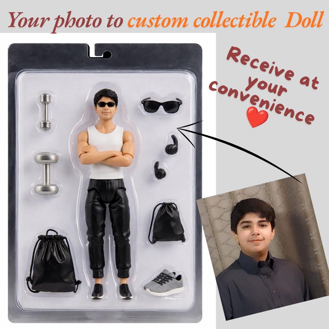Custom Action Figure Portrait | Personalized Toy Character Art ...