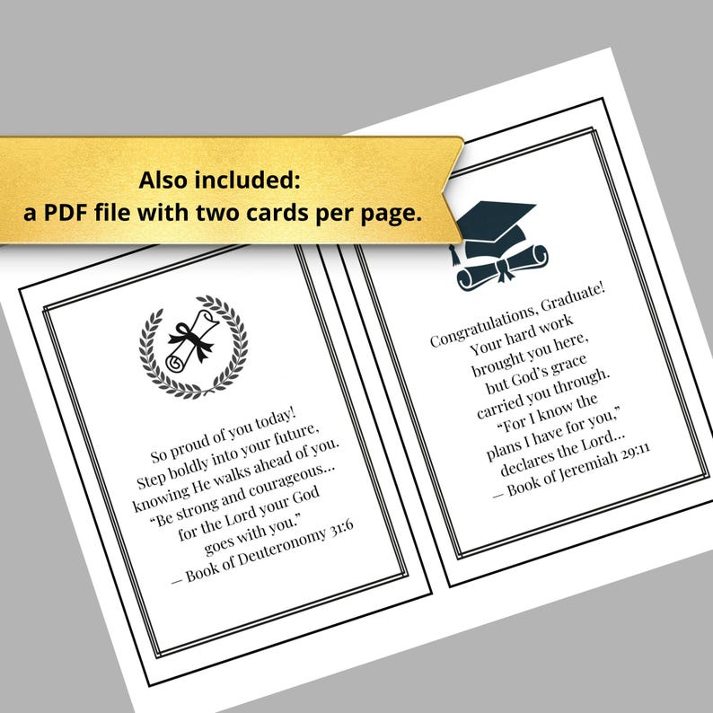 Christian Graduation Cards, Class of 2026 Sentiments, Bible Verse ...
