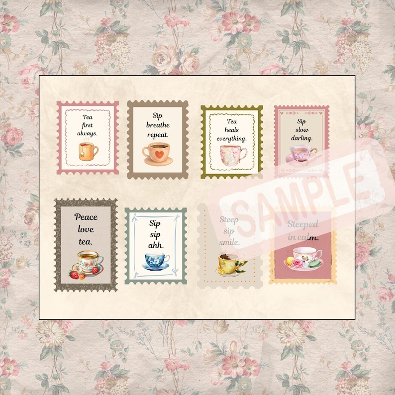 Printable Tea Sentiments, Poems Quotes Bundle (digital Download) - Etsy