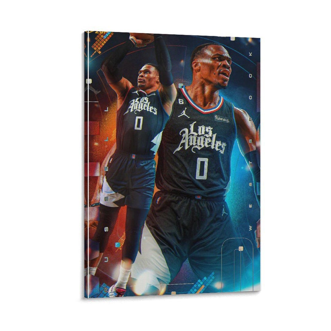 Russell Westbrook Classic Positions Basketball Poster Art Wall Art ...