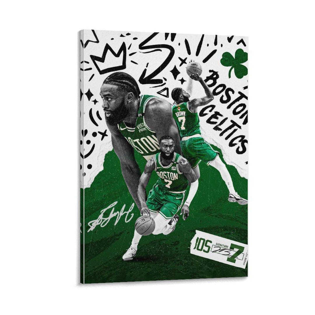 Basketball Player Jaylen Brown Art Poster Classic Wall Art Picture ...