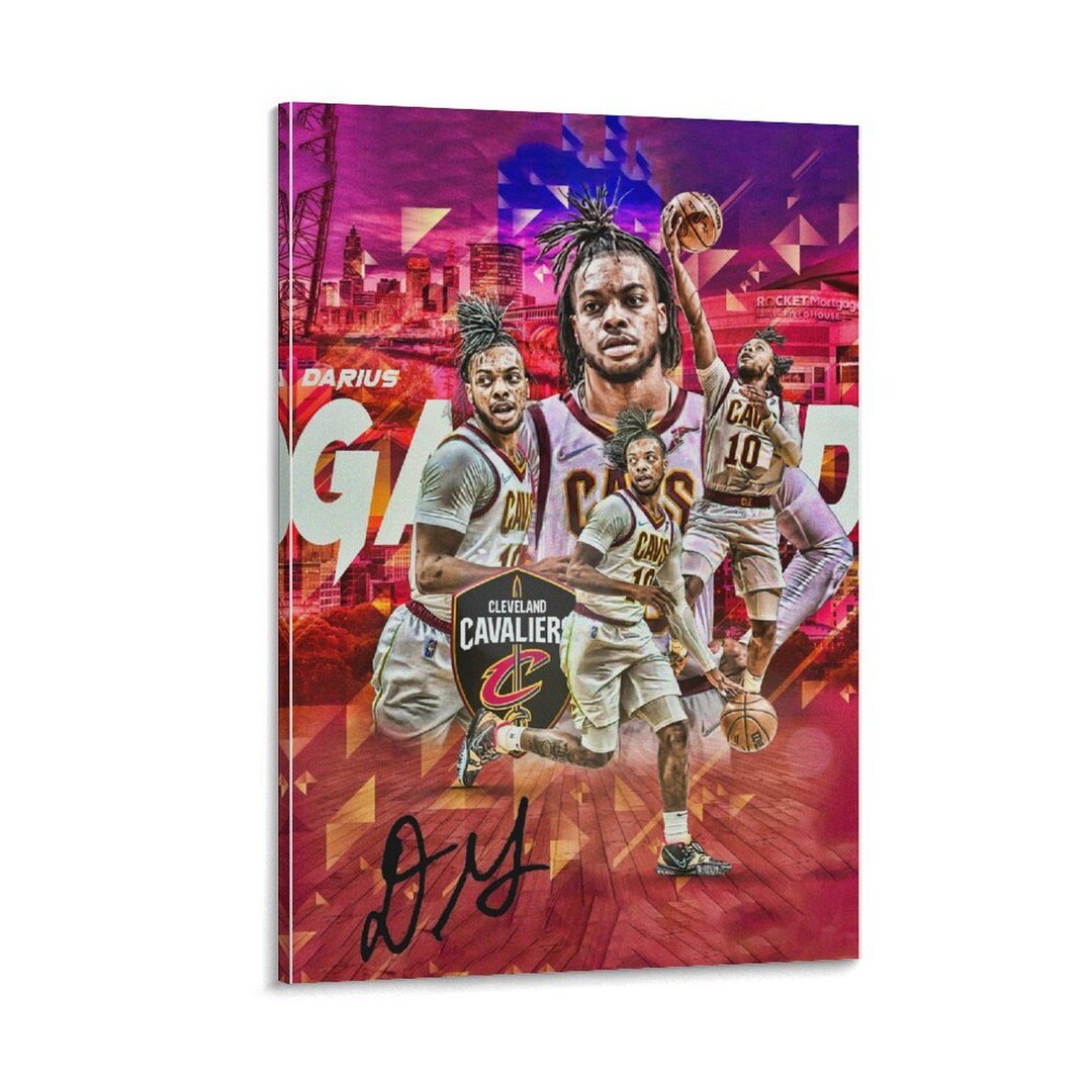 Basketball Star Darius Garland Signature Poster Art Cool Wall Art ...