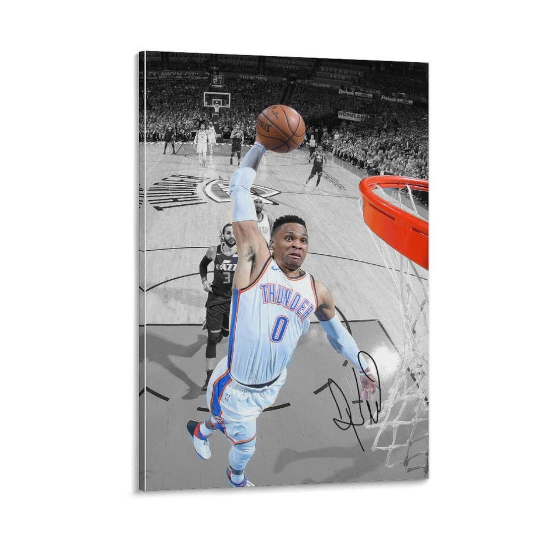 Russell Westbrook Classic Positions Basketball Poster Wall Art Picture ...