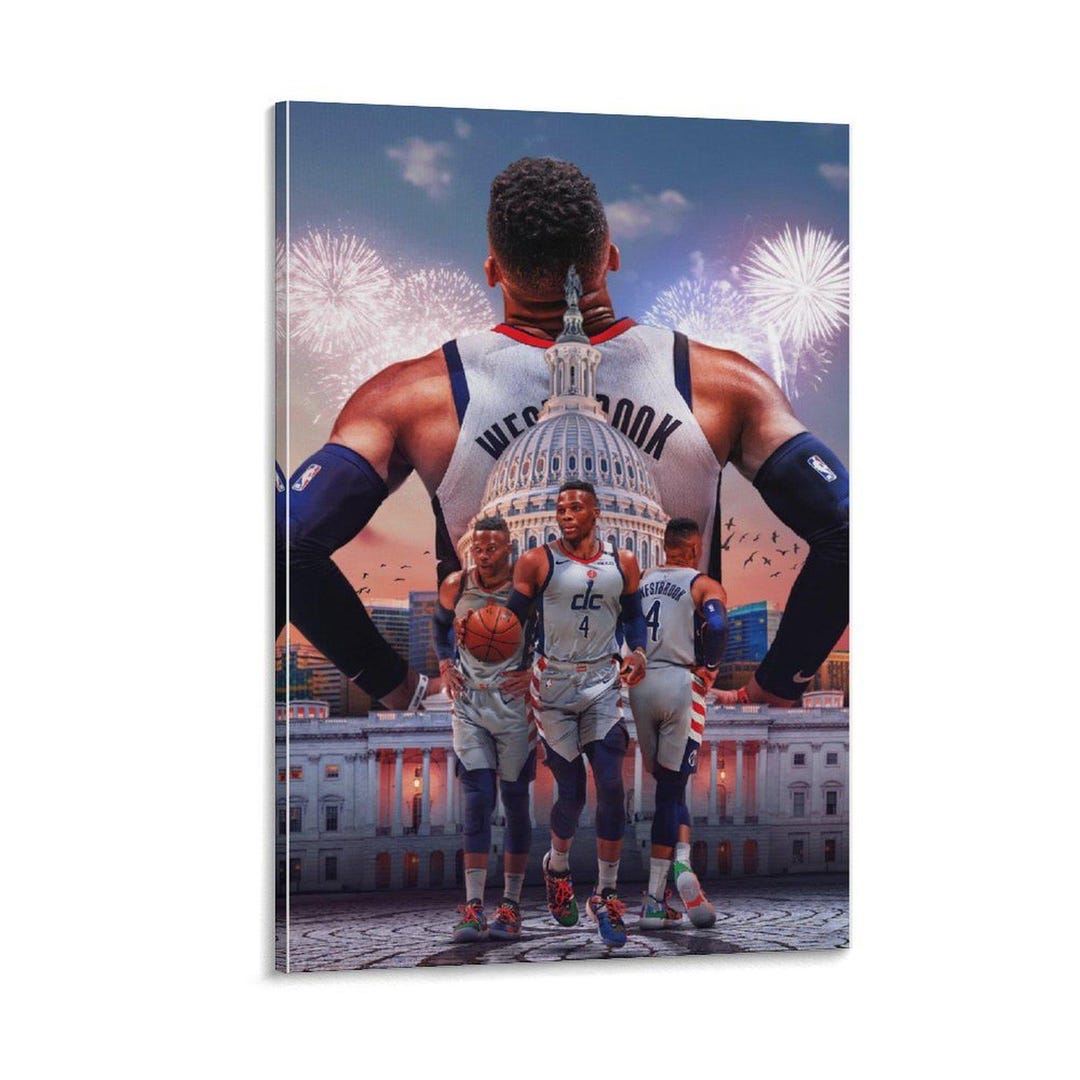 Art Russell Westbrook Classic Positions Basketball Poster Wall Art ...