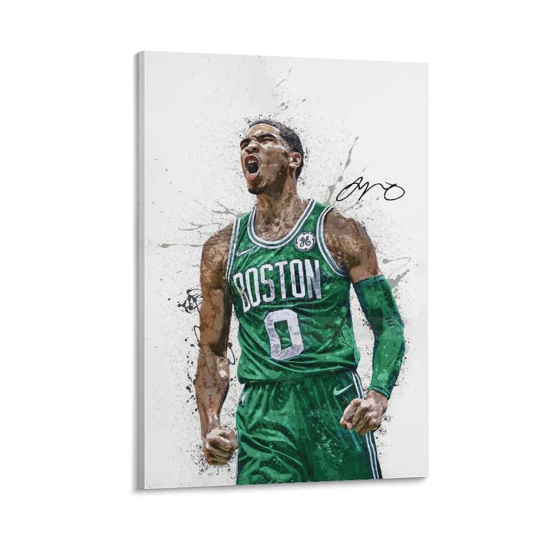 Jayson Tatum Football Poster Watercolor Wall Art Picture Painting ...