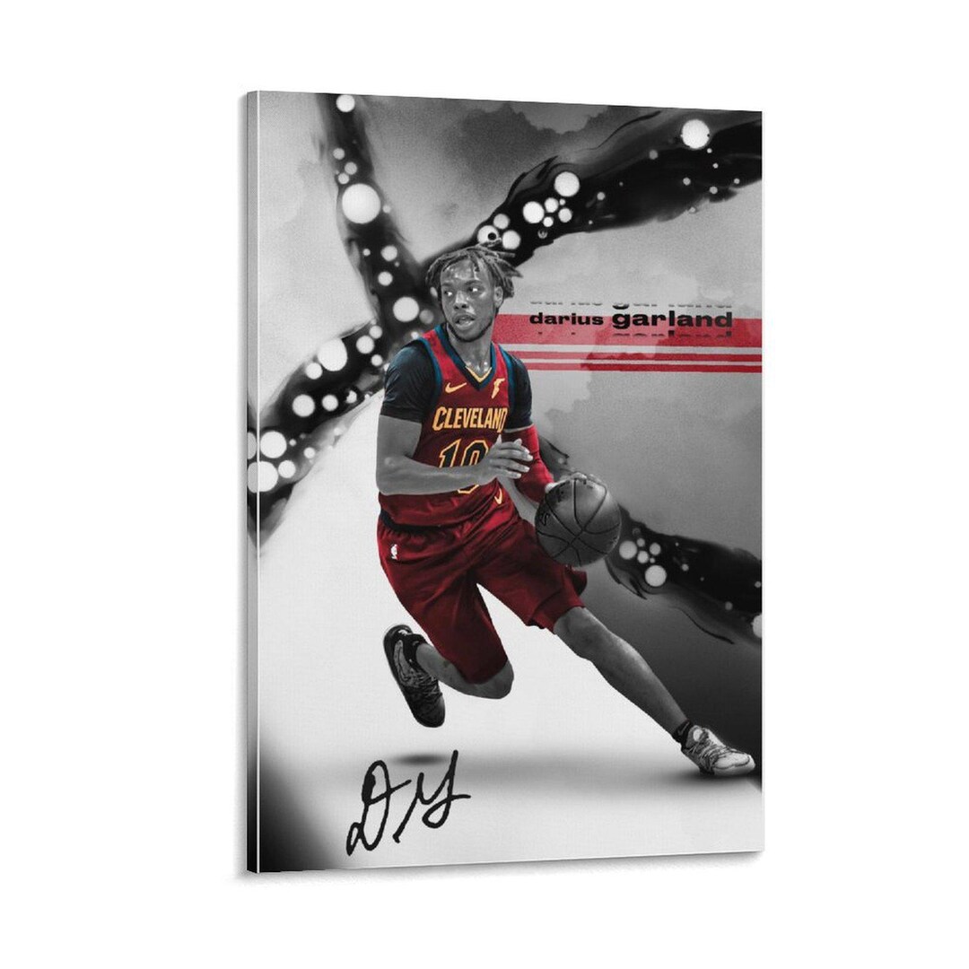 Basketball Star Darius Garland Signature Wall Art Picture Painting ...