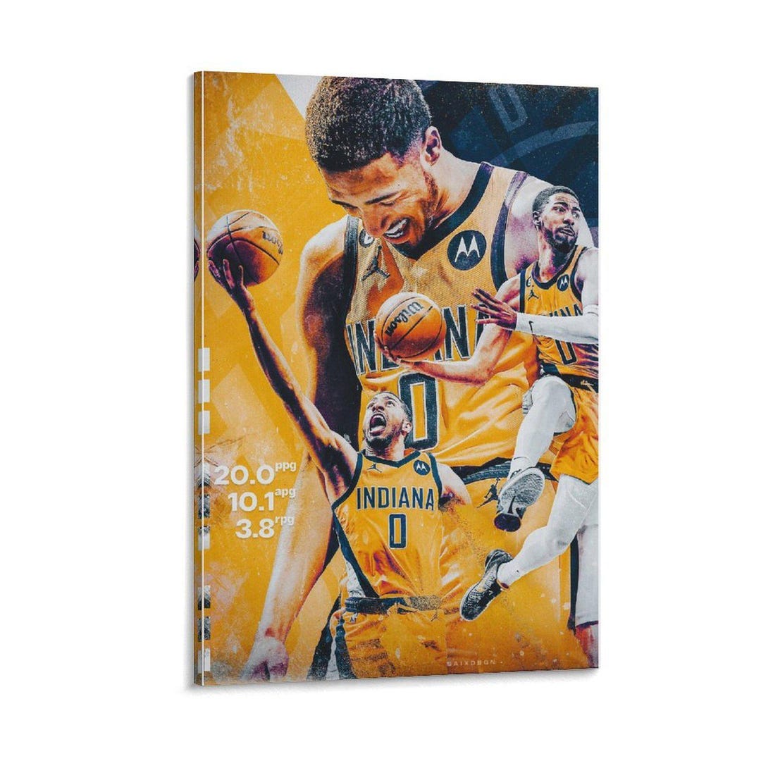 Tyrese Haliburton Basketball Poster Art Wall Art Picture Painting ...