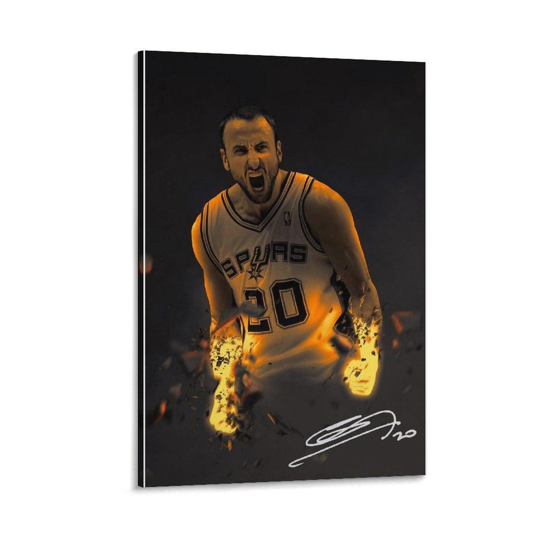 Basketball Star Manu Ginobili Signature Poster Art Design Wall Art ...