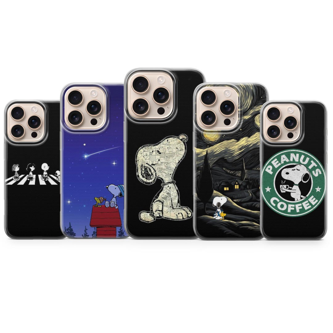 Snoopy Phone Case Peanuts Cartoon Cover for iPhone 17 Air 16e 15 Pro ...
