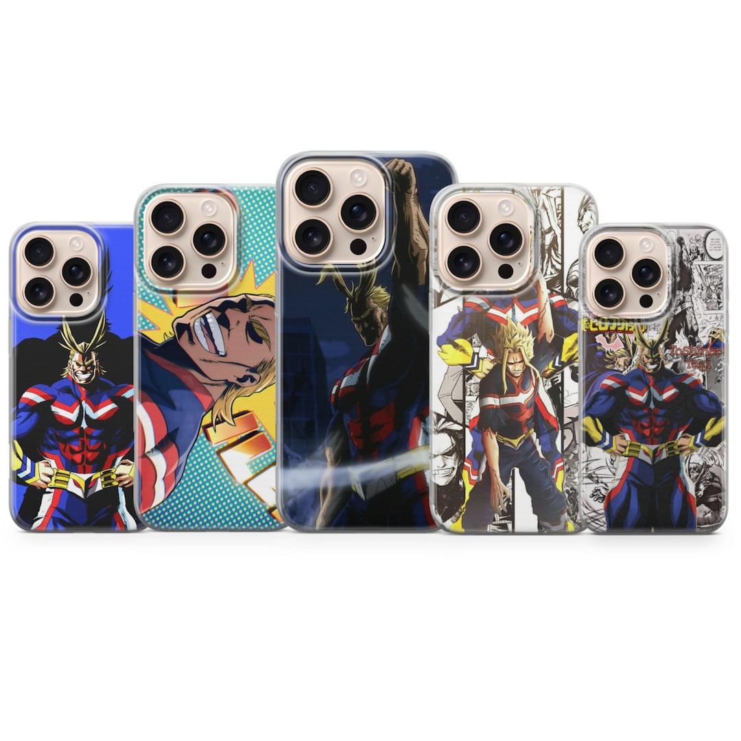 All Might Phone Case MHA Anime Cover for iPhone 17 Air 16e 15 Pro Max ...