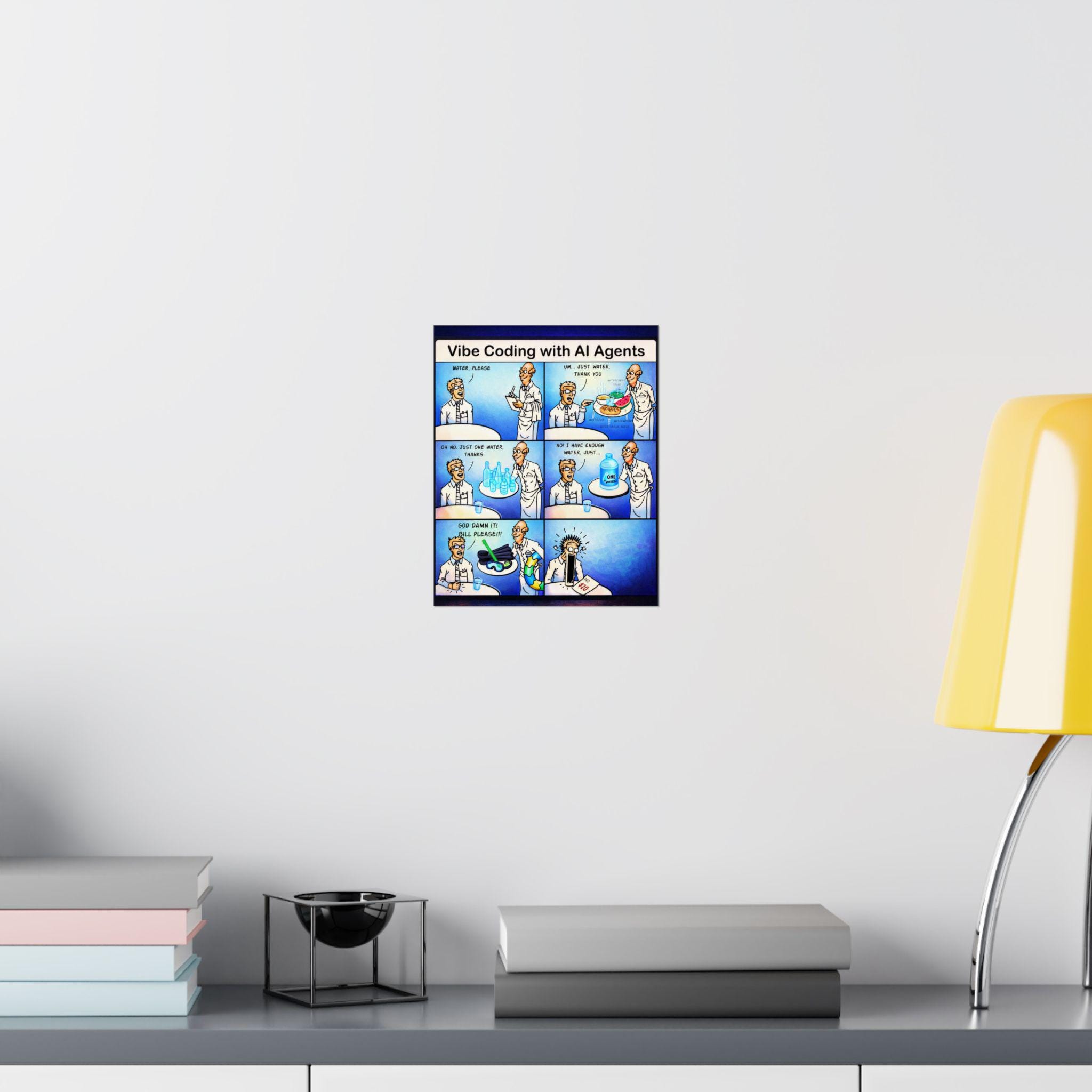 Vibe Coding Matte Vertical Posters | Aesthetic Tech Art, Minimal Code ...