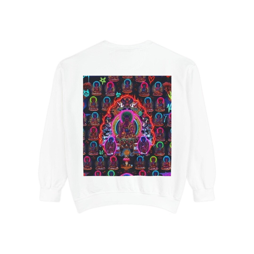 Buddha Mandala Print Sweatshirt | Colorful Buddhist Art, Meditation ...