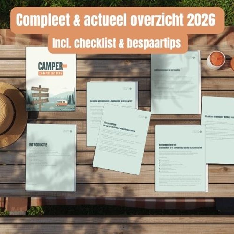 Camper Tax Guide 2026 (NL) – Half Rate MRB Explained + Checklist (PDF ...