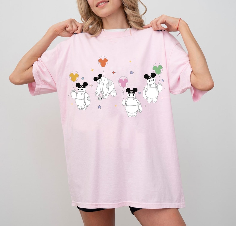Disney Big Hero 6 Baymax Balloons Shirt, Disneyland Trip Family ...