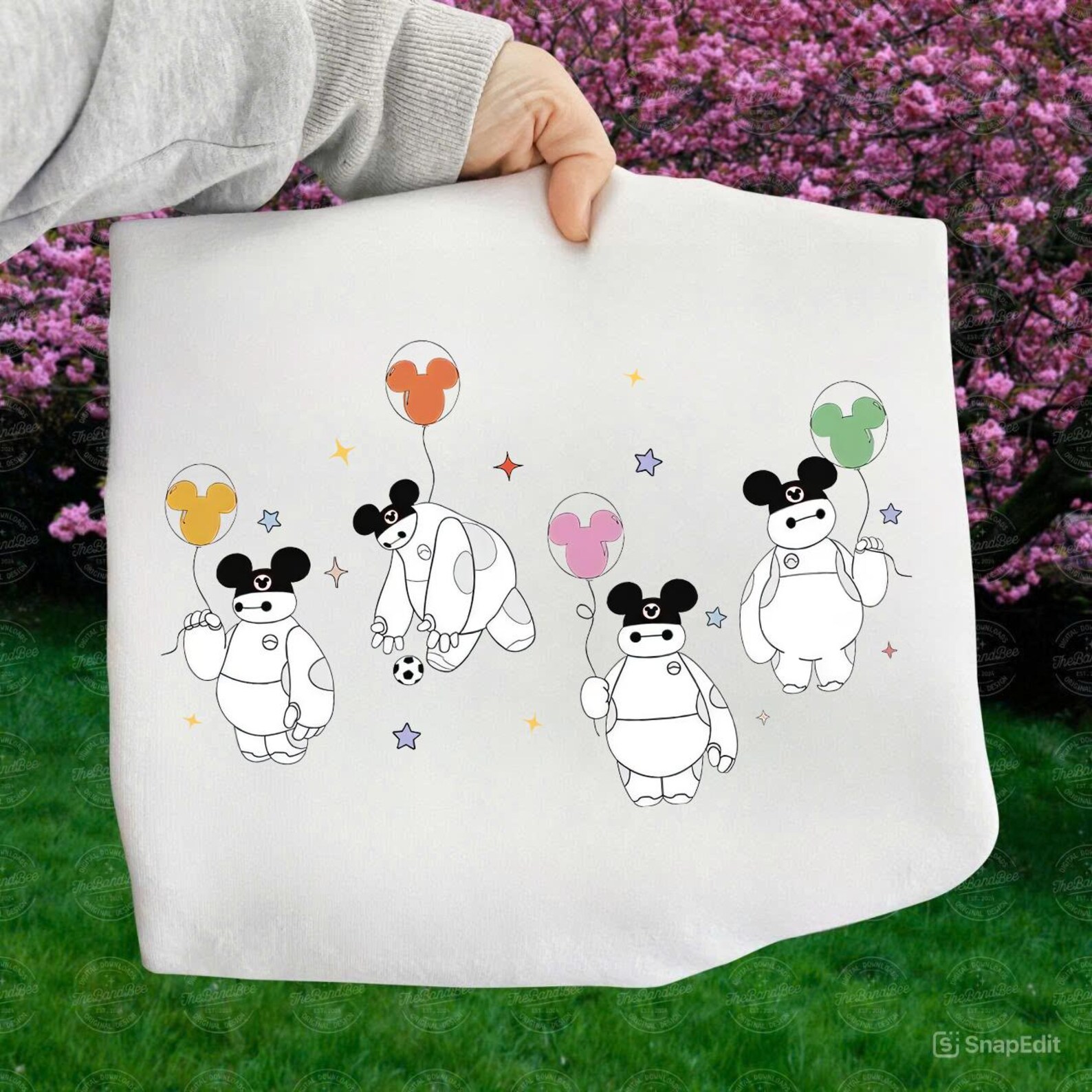 Disney Big Hero 6 Baymax Balloons Shirt, Disneyland Trip Family ...