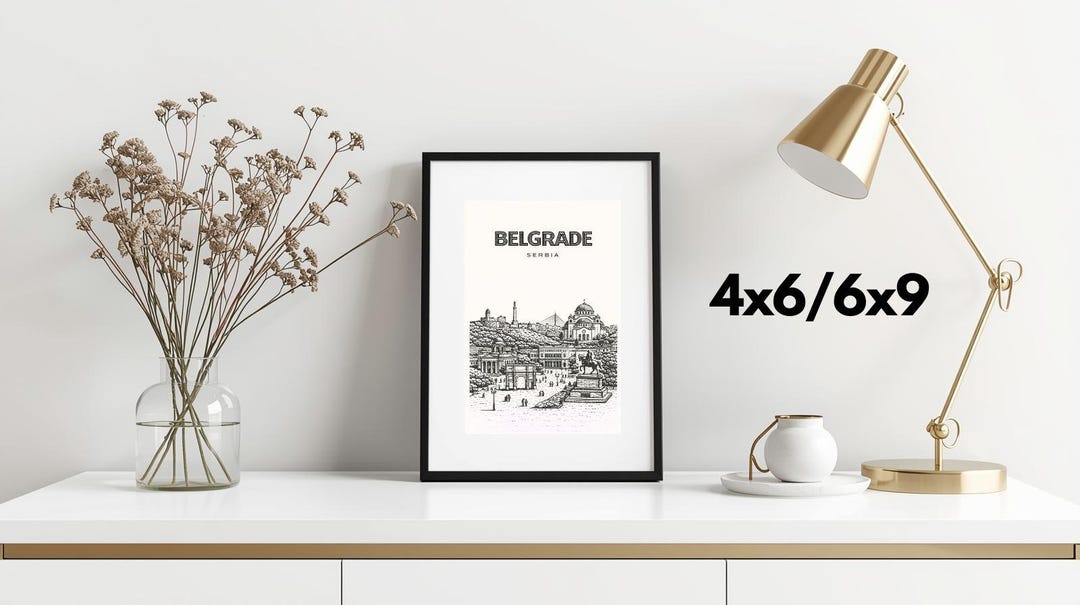 Balkan Capitals Printable Set | Travel Art | 4x6 & 6x9 Inch Mini Prints ...