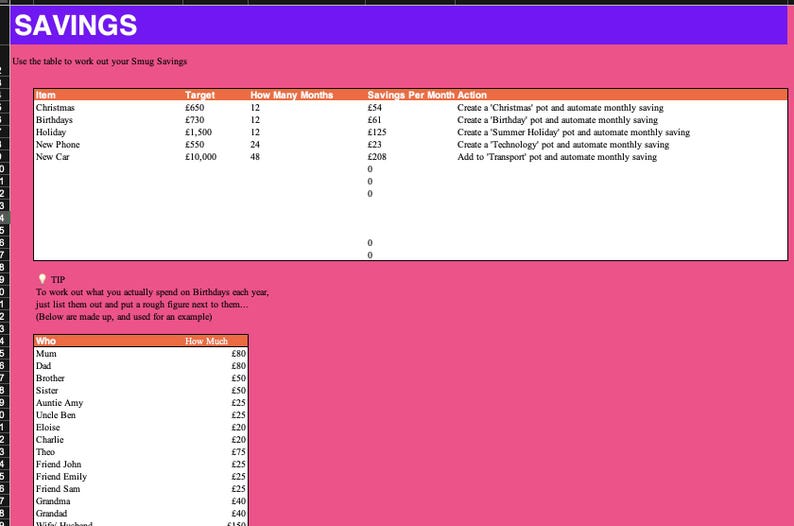 Budget Planner Spreadsheet 2026, Finance Template, Monthly Budget ...