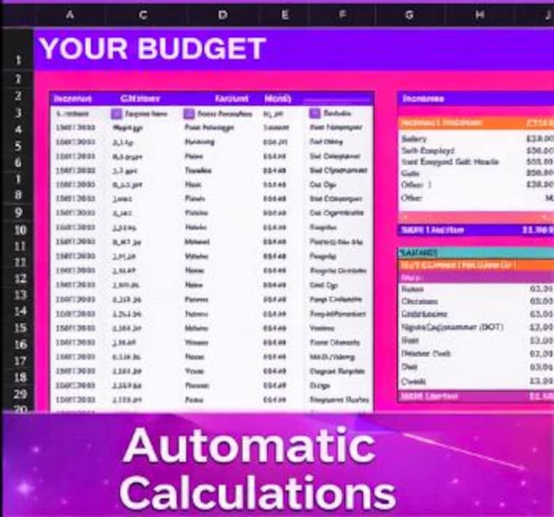 Budget Planner Spreadsheet 2026, Finance Template, Monthly Budget ...