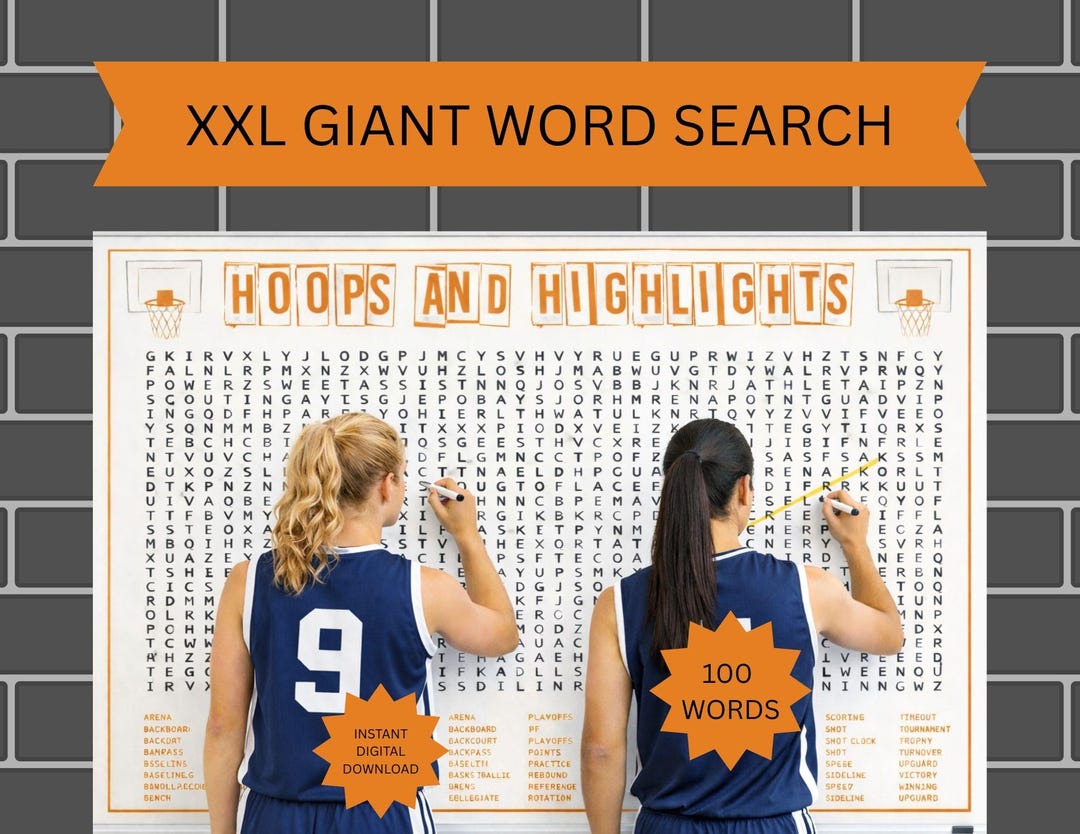 Hoops and Highlights Basketball Word Search | Team Activity for ...