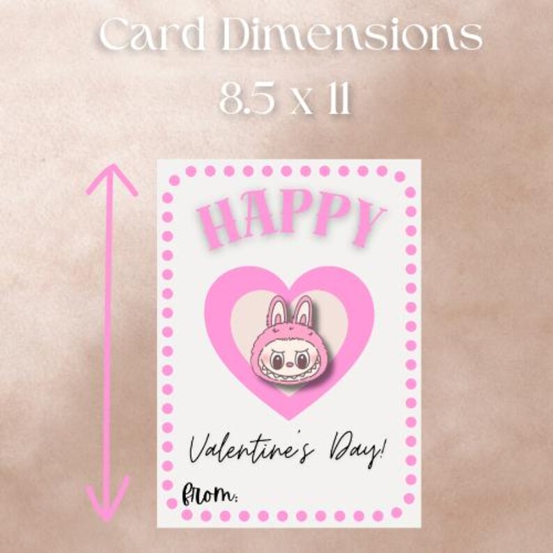 Labubu Valentine's Day Cards | Kawaii Kids Classroom Gift (PDF Bundle 8 ...